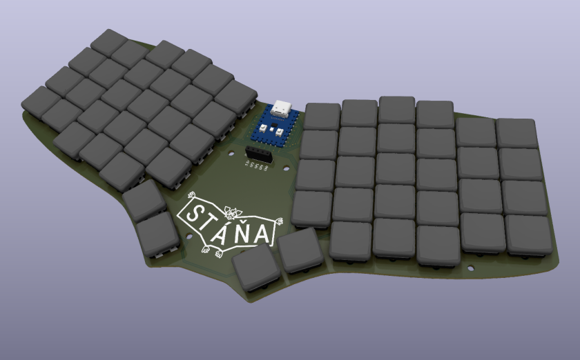 Stáňa AKA Sofle Unsplit - a monoblock split keyboard – Josef Adamčík